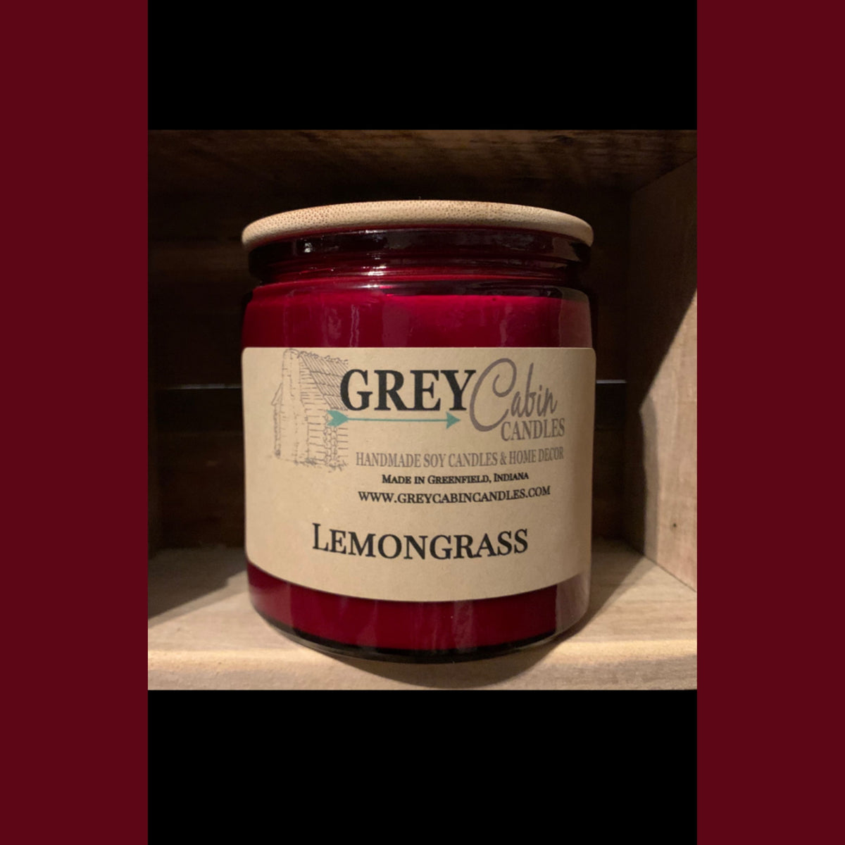 Ruby Red Jar Candle – Grey Cabin Candles
